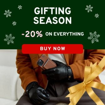 Touchscreen leather gloves for women and men | napo gloves